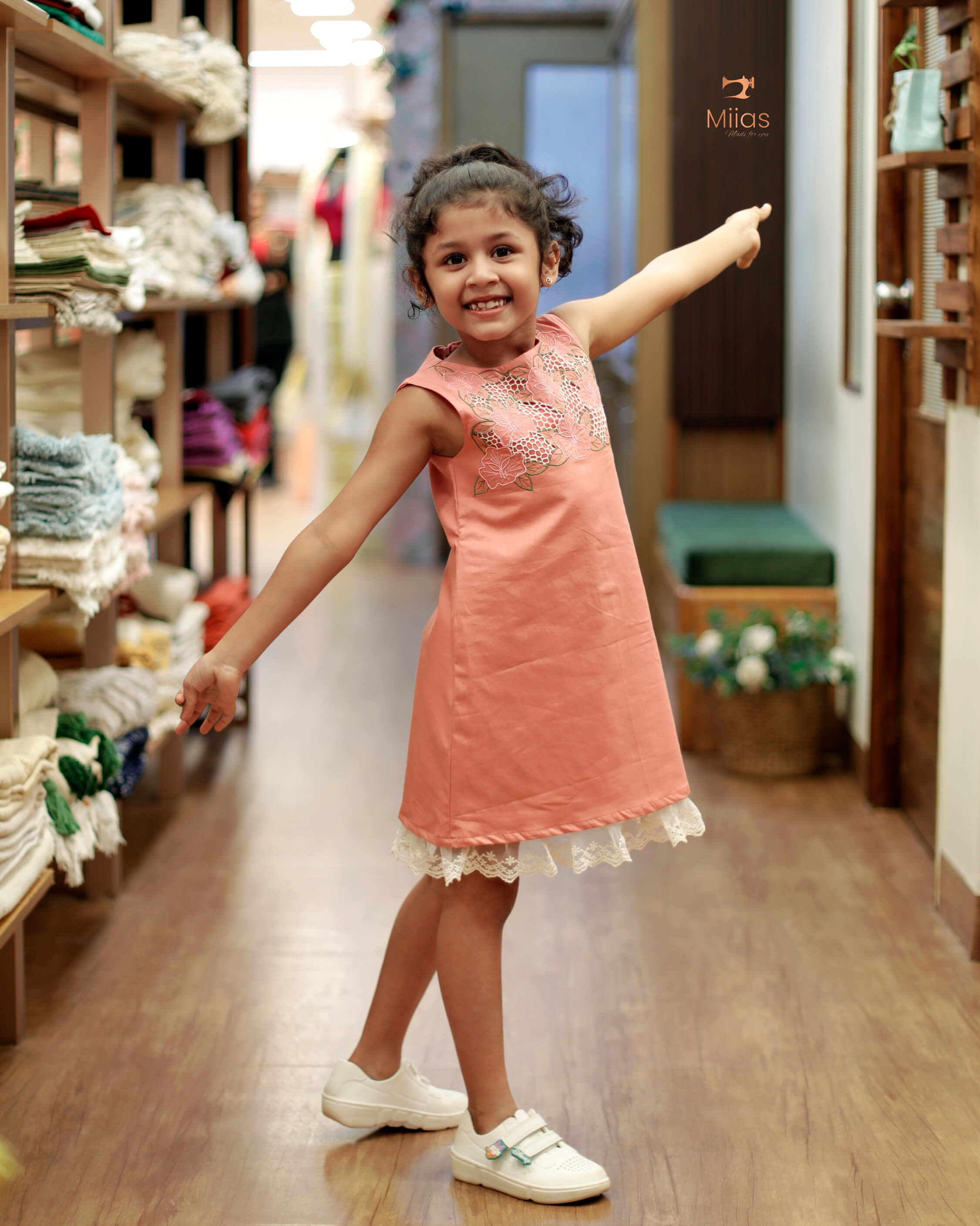 Cut work frock – Miias